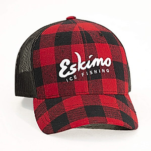 Eskimo Buffalo Plaid Trucker Cap, Buffalo Plaid, One Size