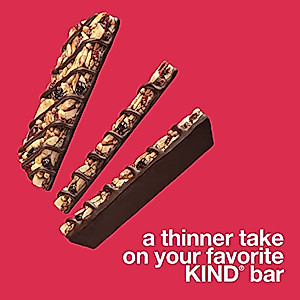 KIND Thins Variety Pack, Peanut Butter Dark Chocolate, Dark Chocolate Cherry Cashew, Healthy Snacks, Low Calorie, 20 Count