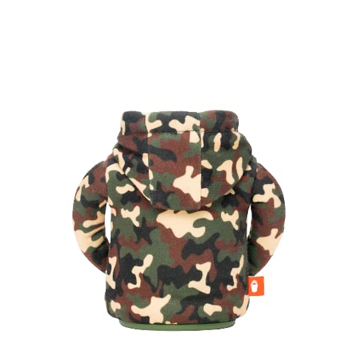 Puffin - The Hoodie Beverage Jacket, Insulated Can Cooler, Woodsy Camo/Puffin Red