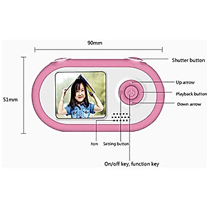 LKYBOA Kids Camera Children Digital Cameras for Boys Birthday Toy Gifts 3-10 Year Old Kid Action Camera Toddler Video Recorder (Color : Blue)