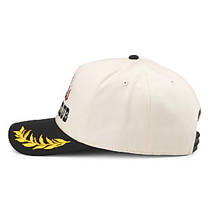 AMERICAN NEEDLE Coors Beer Rodeo Club Captain Adjustable Snapback Baseball Hat, Ivory/Black (24002A-COORS-IBLK)