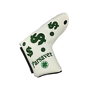Deluxe Money $ Putter HeadCovers - Replacement Money Blade Head Cover - for Scotty Cameronc Odysseyc Taylormadec Titleistc Ping and Mizuno Putters (White)