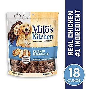 Milo's Kitchen Dog Treats, Chicken Meatballs, 18 Ounce