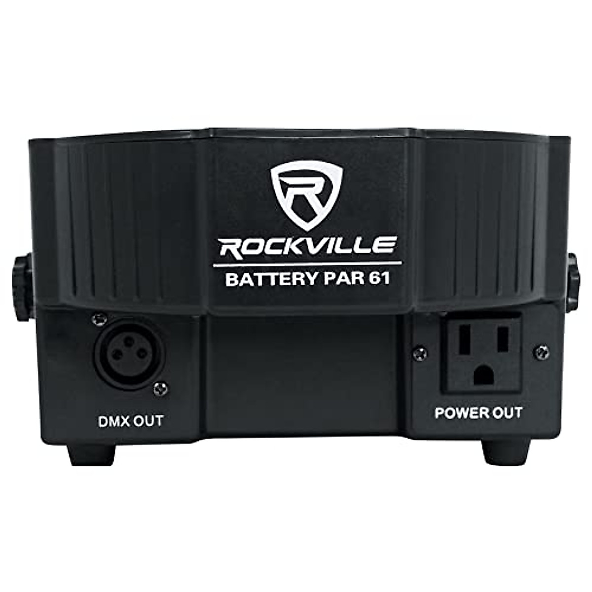 (2) Rockville Battery PAR 61 Rechargeable RGBWA+ DMX DJ Wash Lights+Remotes