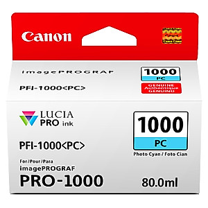 CanonInk Lucia PRO PFI-1000 Photo Cyan Individual Ink Tank