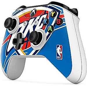 Skinit Decal Gaming Skin Compatible with Xbox One S Controller - Officially Licensed NBA Oklahoma City Thunder Large Logo Design