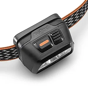 Bushnell Power+ 500L LED Headlamp - Flexible Power, Water Resistant, Rechargeable, Adjustable Band, Red Mode