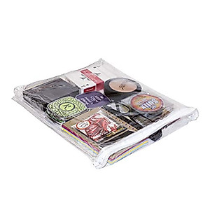 Clear Vinyl Zippered Storage Bags 9 x 11 x 1 Inch 10-Pack