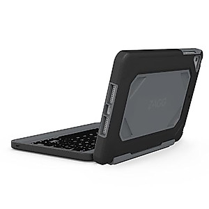 ZAGG Rugged Book - Durable Case and Bluetooth Keyboard for Apple iPad Mini 5 (7.9") - Charcoal