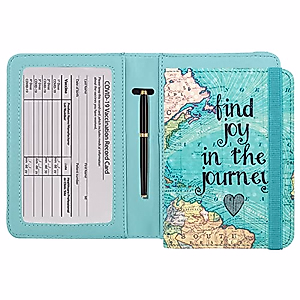 ZOPPEN Passport Holder Wallet, Passport Cover Travel Wallet Women Travel Essentials Accessories Document Organizer Travel Must Haves Rfid Blocking Cover Case for Women and Men, Map