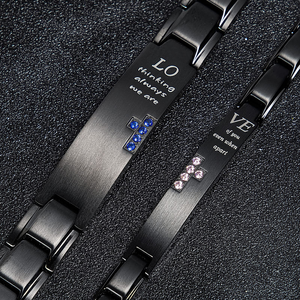 Wolentty Couples His and Hers Matching Bracelets Love Bracelet Gifts for Valentine's Day (His & Hers)