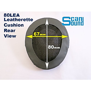 80mm Leatherette Headset Earpads - Bag of 2