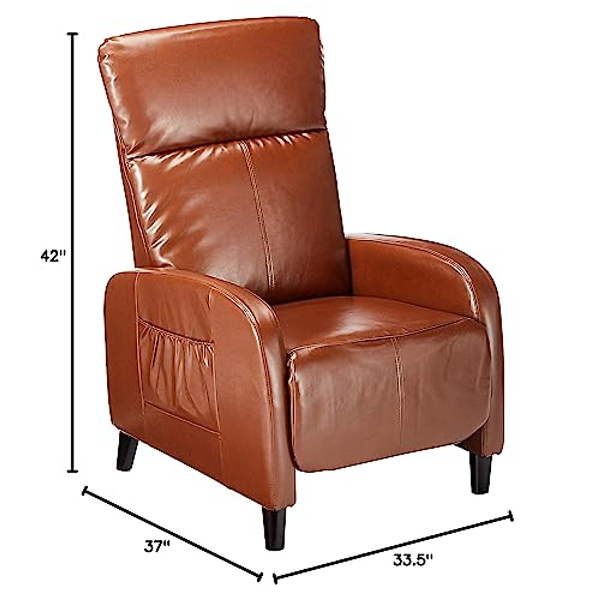 Christopher Knight Home Trenton Hazelnut Brown Leather Recliner