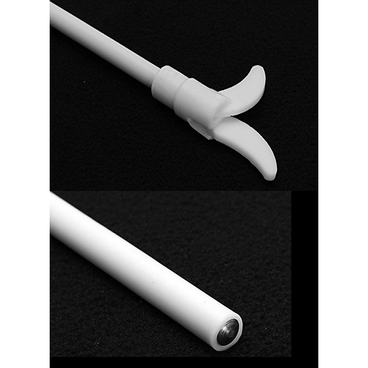 PTFE Electric Stirring Rod Overhead Stirrer Mixer Shaft Anchor Paddle for Flask in Lab (400MM)