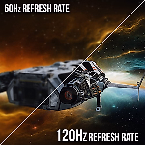 Sceptre Curved 49 inch (5120x1440) Dual QHD 32:9 Gaming Monitor up to 120Hz DisplayPort HDMI Build-in Speakers, Gunmetal Black 2021 (C505B-QSN168)