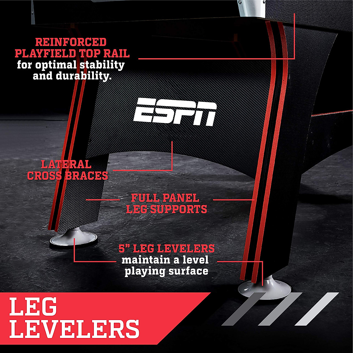 ESPN SOC056_218E 56 Inch Arcade Foosball Table