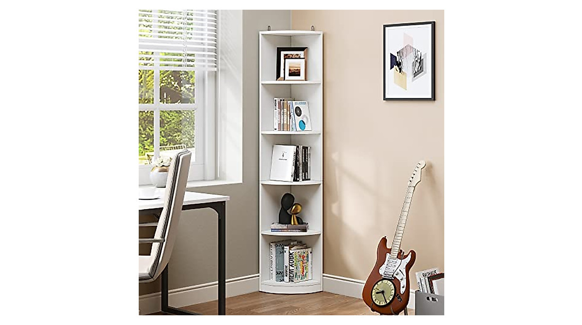 YITAHOME 5-Tier Corner Shelf - Modern Storage Solution