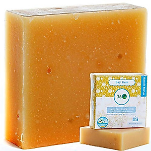 360Feel Bay Rum Soap - Handmade Bar with Woodsy Sweet, Spicy Scent and Bay Rum Shaving Soap - Gift Ready for Men - Castile Man - 5 Ounce