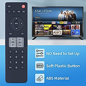 VR2 Replacement Remote Control for VIZIO TV VL260M VL320M VO320E VO320EM VL370M VO370M VO370MC VO400E VO420E VO420EM VP322 VP422 VW46LF