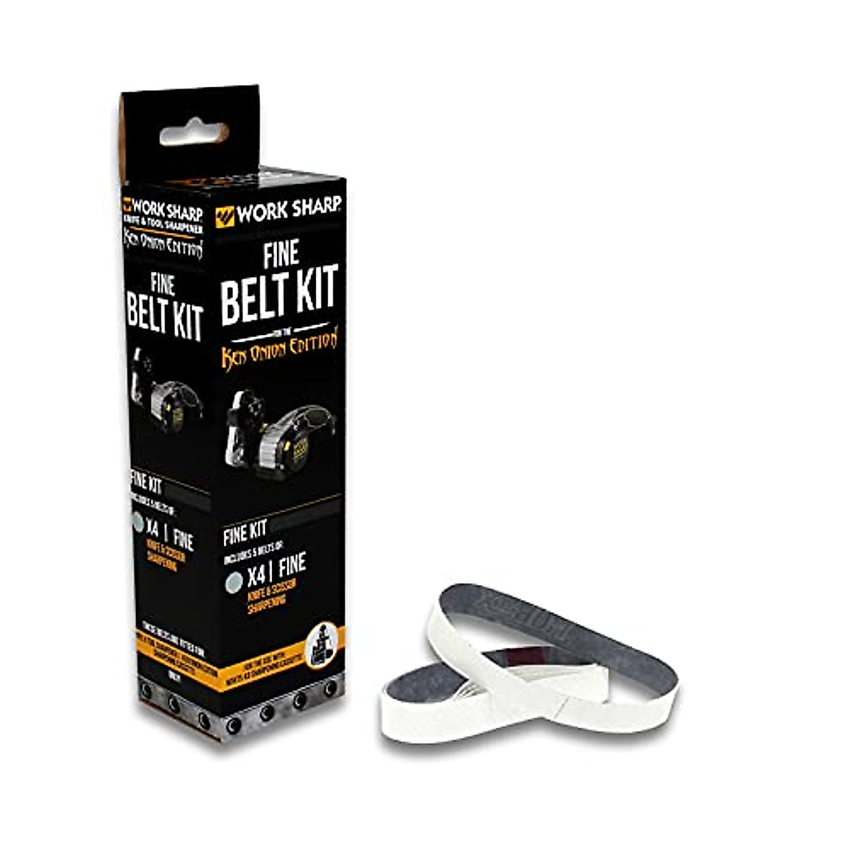 Work Sharp WSSAKO81120 Fine Grit Belt Kit, White/Grey for Ken Onion Edition