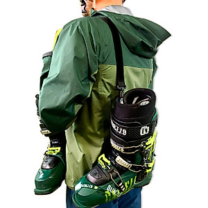 StoreYourBoard Ski and Boot Carrier Straps, Adjustable Shoulder Sling System, Heavy-Duty (Boot Carrier, 2 Pack)