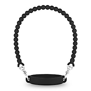 Ryan & Rose Water Bottle Handle - Water Bottle Sling, Carrier, Holder with strap - Soft Durable Silicone - Fits Most 8-40oz Bottles - Compatible Stanley Cup Accessories (Black)