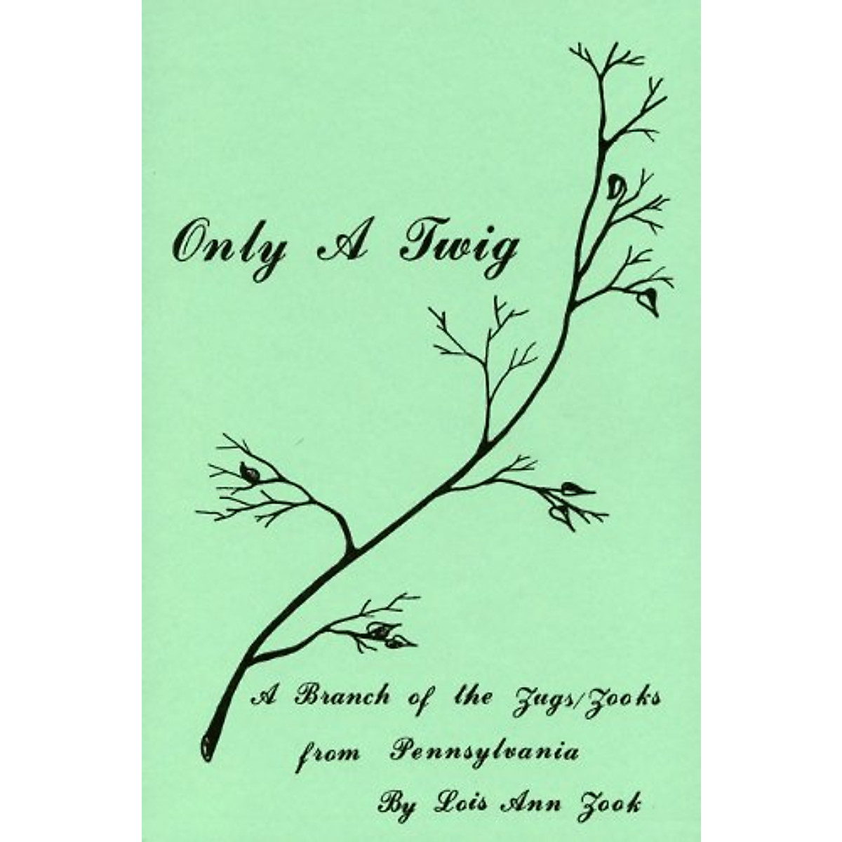 Only a Twig; A Branch of the Zugs/Zooks from Pennsylvania