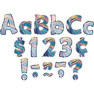Teacher Created Resources Iridescent Funtastic 4" Letters Combo Pack (TCR8708)