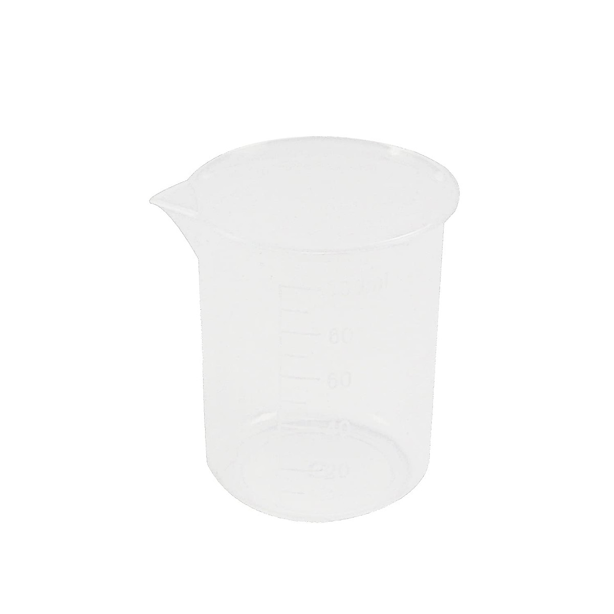 Bettomshin 10Pcs 100ml PP Plastic Measuring Low Form Beaker, Graduated Beakers Multipurpose Mixing Cups Transparent for Lab Kitchen Liquids