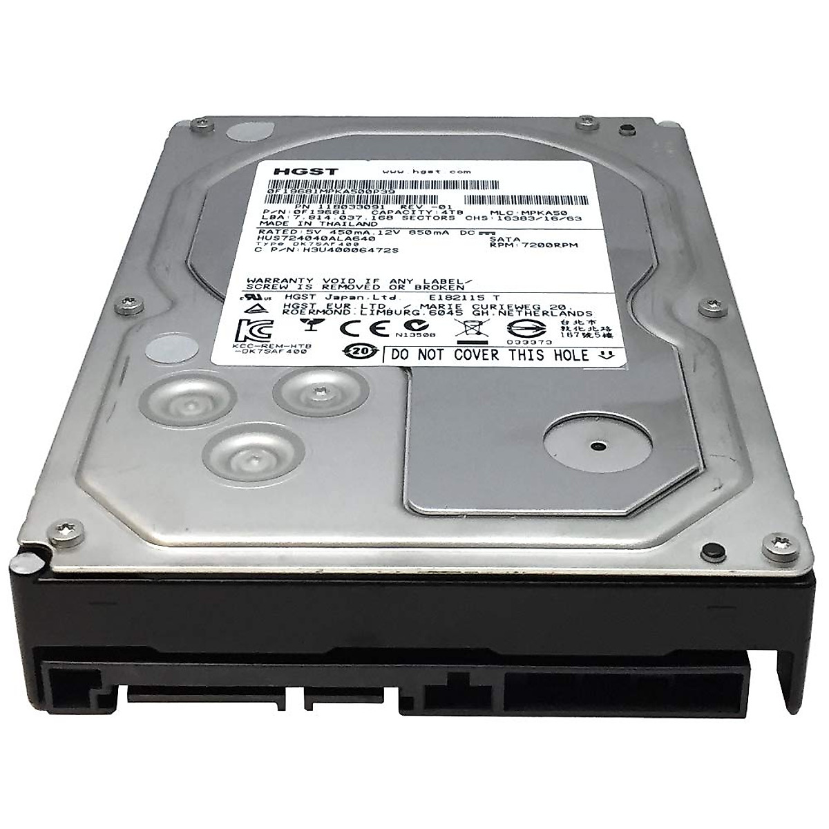 HGST Ultrastar 7K4000 HUS724040ALA640 (0F19681) 4TB 7200RPM 64MB Cache SATA 6.0Gb/s 3.5inch Enterprise Hard Drive (Renewed)