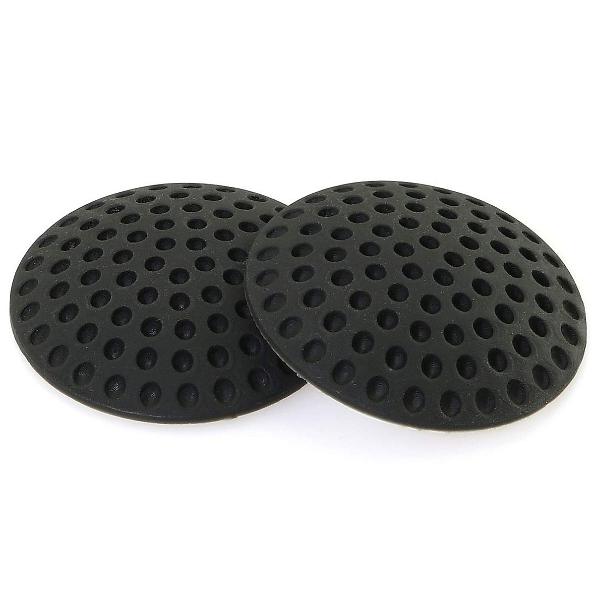 HJ Garden 6PCS Black Wall Protectors Door Handle Bumpers Buffer Guard Doorknob Rubber Self Adhesive Silencer Crash Pad for Home Office Doorstop Door Stopper