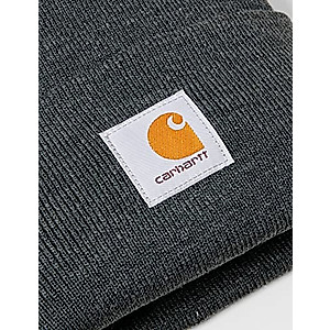 Carhartt Men's Knit Cuffed Beanie, Coal Heather, One Size