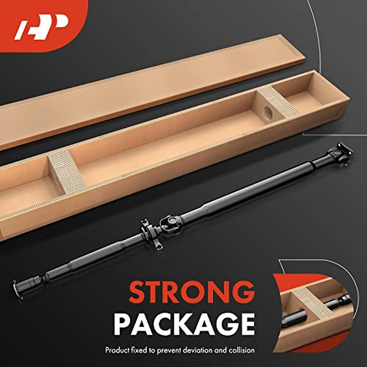 A-Premium Rear Complete Drive Shaft Prop Shaft Driveshaft Assembly Compatible with Toyota Tacoma 1995-2004 3.4L Extended Cab Pickup, 4WD Manual Transmission, Replace# 3710035740, 371003D220