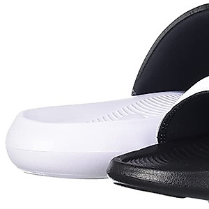 Nike Men's Victori One Slide Mix White/Black-Black (DD0234 100) - 9