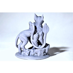 HERO Creations - Displacer Beast, Standing - RPG - Dungeons and Dragons - DND - Pathfinder - Lord of The Ring - Figurine Miniature (Gray/Unpainted)