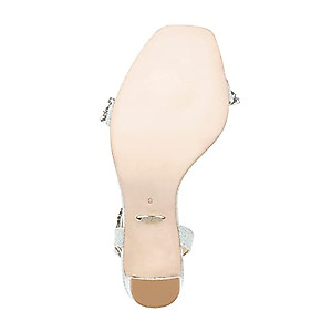 Badgley Mischka Women's TASMINE Heeled Sandal, Soft Blue, 9