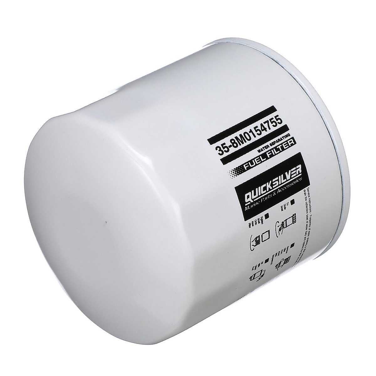 Quicksilver 8M0154755 Water Separating Fuel Filter for Various Marine Engines