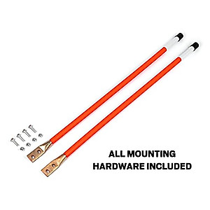 36" Length - Reflective, Universal Orange Snow Plow Guide Markers (2)