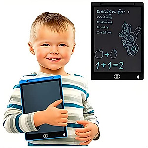 2 Pack LCD Writing Tablet Drawing Writing Board Erasable Doodle Pad Toy for Kids Learning Education 8.5 inch Blue and Pink
