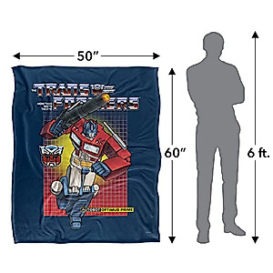 Transformers Optimus Prime Silky Touch Super Soft Throw Blanket 50" x 60"