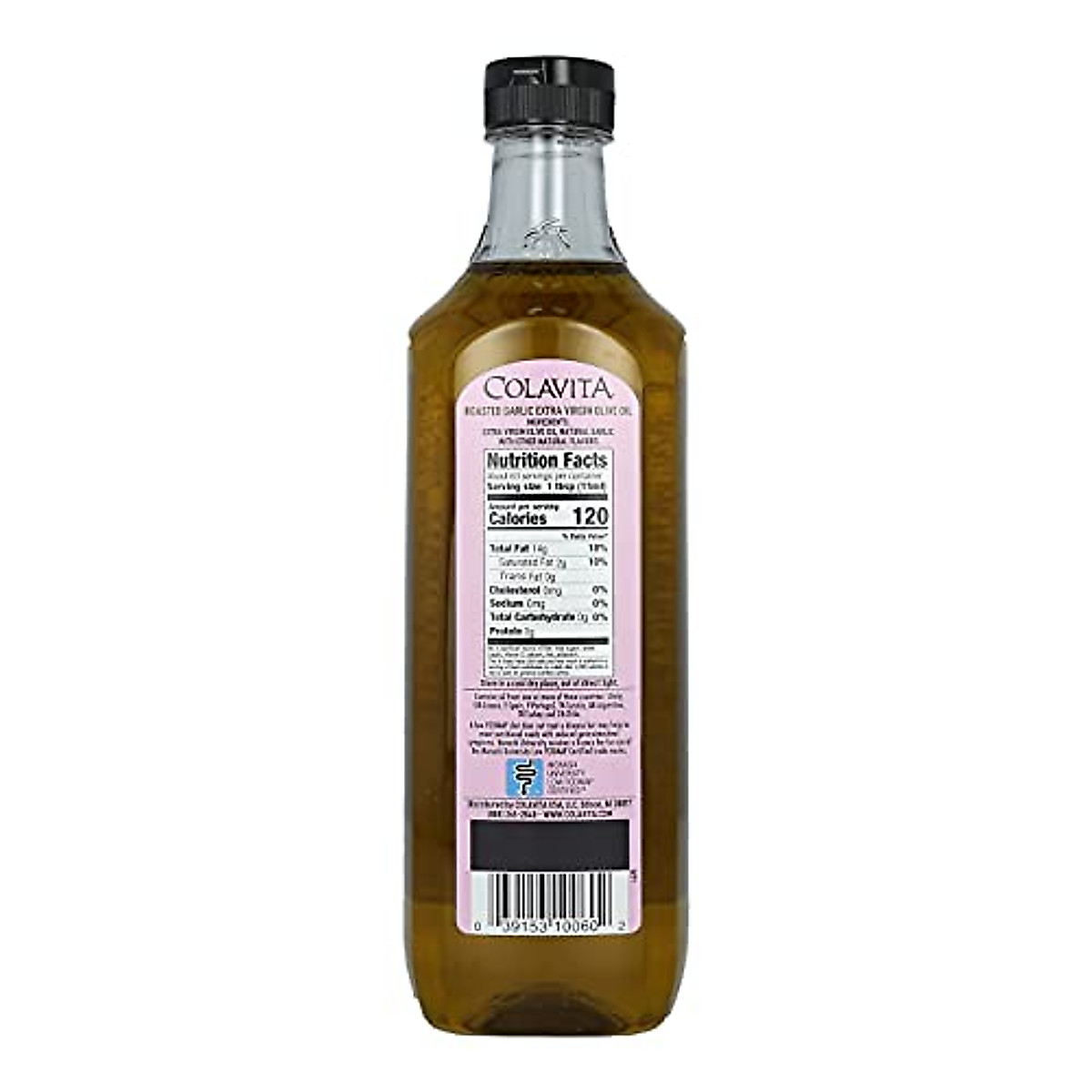 Colavita All Natural Roasted Garlic Extra Virgin Olive Oil 32oz Plastic