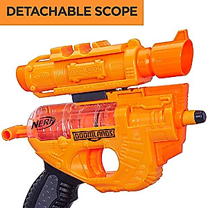 Nerf Holdout Doomlands Toy Blaster with Detachablex 40Mm & 2 Official Doomlands Elite Darts for Kids, Teens, & Adults