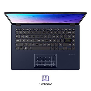 ASUS Laptop L410 Ultra Thin Laptop, 14” FHD Display, Intel Celeron N4020 Processor, 4GB RAM, 128GB Storage, NumberPad, Windows 11 Home in S Mode, 1 Year Microsoft 365, Star Black, L410MA-DS04