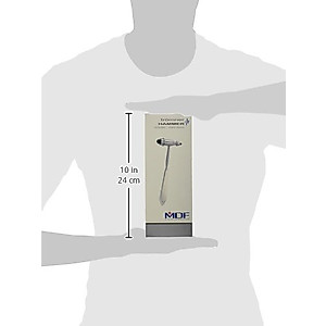 MDF Instruments, Tromner Neurological Reflex Hammer with Pointed tip Handle for cutaneous and Superficial responses - Free-Parts-for-Life & Lifetime Warranty - Black (MDF555-11)