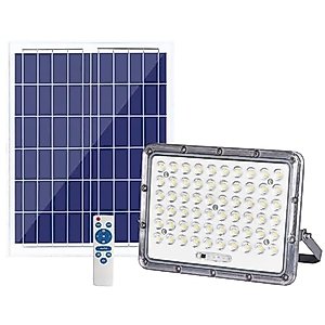ZXXHNNAIH Home Solar Powered Street Lights, Dusk to Dawn IP67 Waterproof Solar Lights with Remote Control Extension Cord for Outdoor Parking Lot Yard,300W