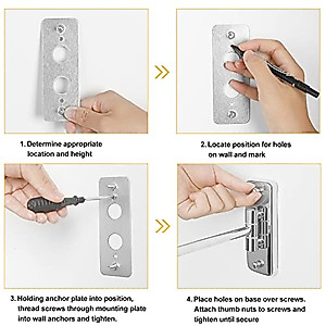 FFowcye 9" Magnifying Wall Mount Makeup Vanity Mirror,1x/7x Double-Side Makeup Mirror with Magnification,Swivel Extendable Shaving Face Mirror for Bathroom, Wall Mirror for Chrome…