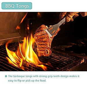 Piduules 3Pcs Basic BBQ Grill Accessories Set, Multifunctional Stainless Steel Barbecue Tools Set in Case for Outdoor Picnic, Camping, Smoking, Grilling