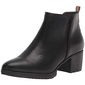 Dr. Scholl's Shoes womens London Ankle Boot, Black Smooth, 10 US