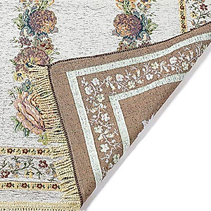 Lovt Praying Rug,Portable Folding Prayer Carpet Floral Prayer Mat Rug Anti Slip Cotton Polyester Travel Praying Rug for Church, Home,Hall, Camping
