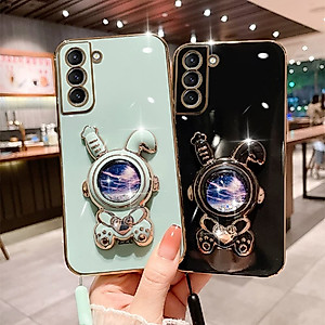 Fold Bracket Case for Samsung Galaxy S23 S22 Note20 S21 S20 Ultra Plus FE A73 A53 A72 A52 Cover with Lanyard,Pink GS,for Samsung S22